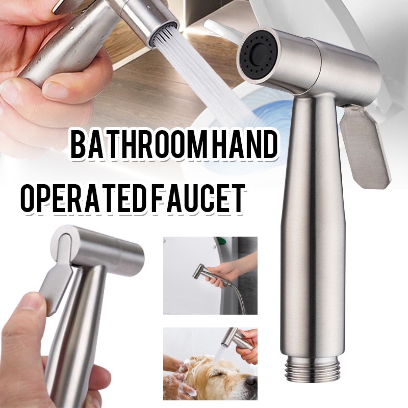 Home Handheld Bidet Sprayer Set Stainless Press Type For Bathroom ...