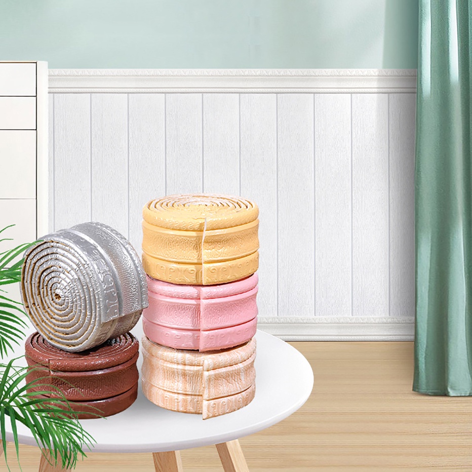 2.3M Self-adhesive Wall Decorative Wire PE Foam 3D Embossing Craft Eco ...