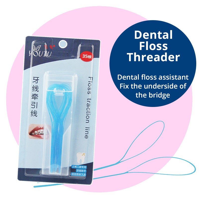 Dental Floss Traction Thread Dental Hoop Cleaning Floss Auxiliary ...