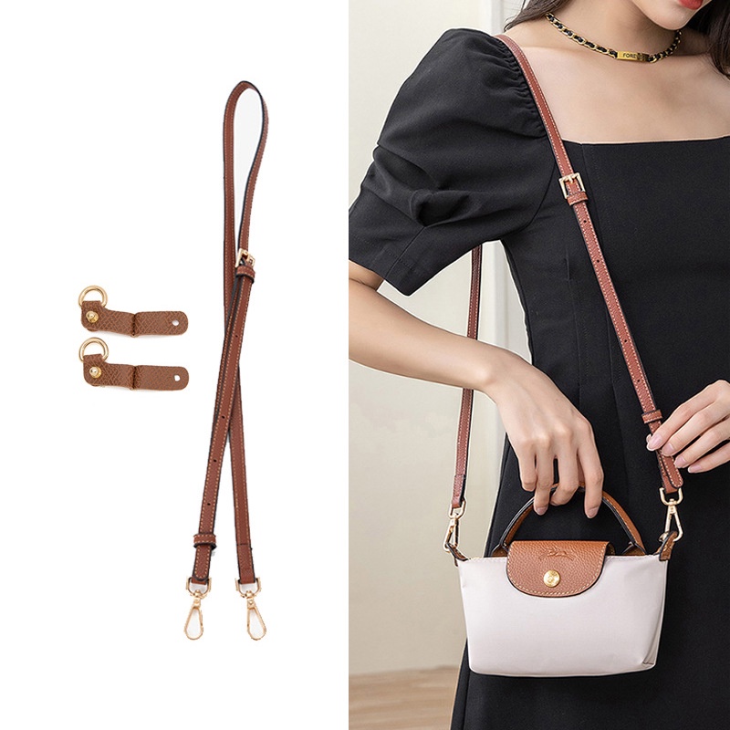 Bag Strap, Suitable for Longchamp Bag Transformation Punch-Free Leather ...