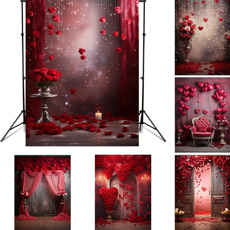 Happy Valentine's Day Backdrop For Photography lovers Couples Wedding ...