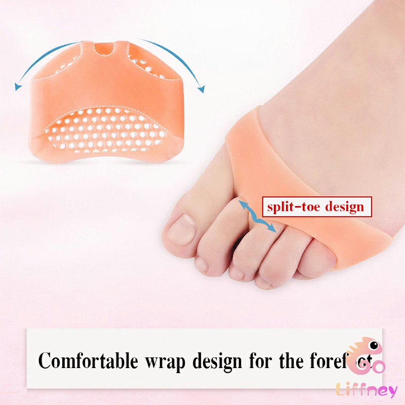 LFN Honeycomb Gel Toe Pad Forefoot Pad Protector Soft Silicone Shoe Pad ...