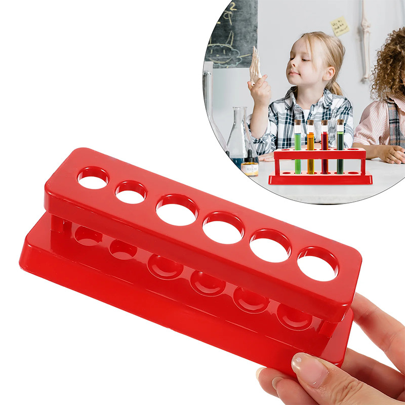 1pcs Laboratory Test Tube Rack 6-hole Plastic Test Tube Rack Burette ...