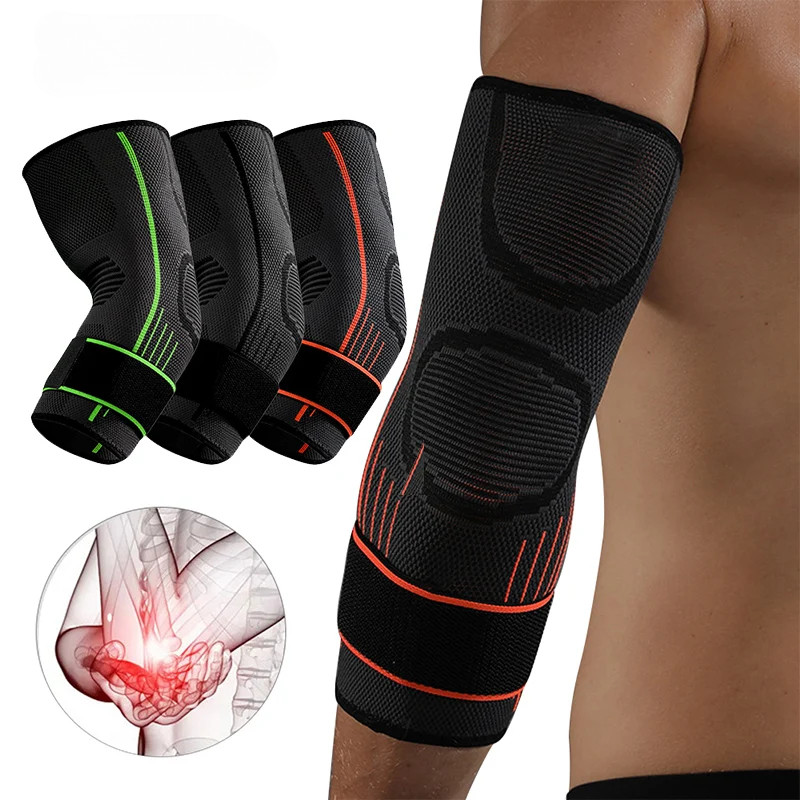 1Pcs Elbow Brace Support with Strap,Compression Sleeve,Adjustable ...