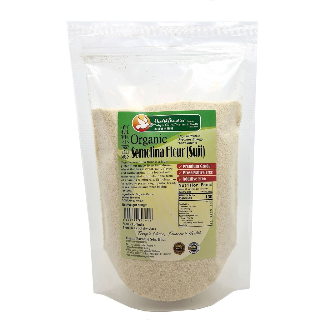 Health Paradise Organic Semolina Flour 500g | Shopee Philippines