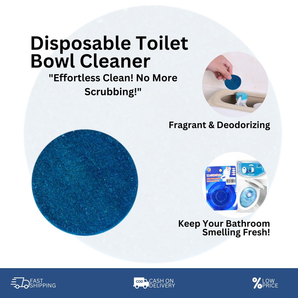 1pc Disposable Toilet Bowl Cleaner Deodorizer - Fragrant Flush & Clean ...