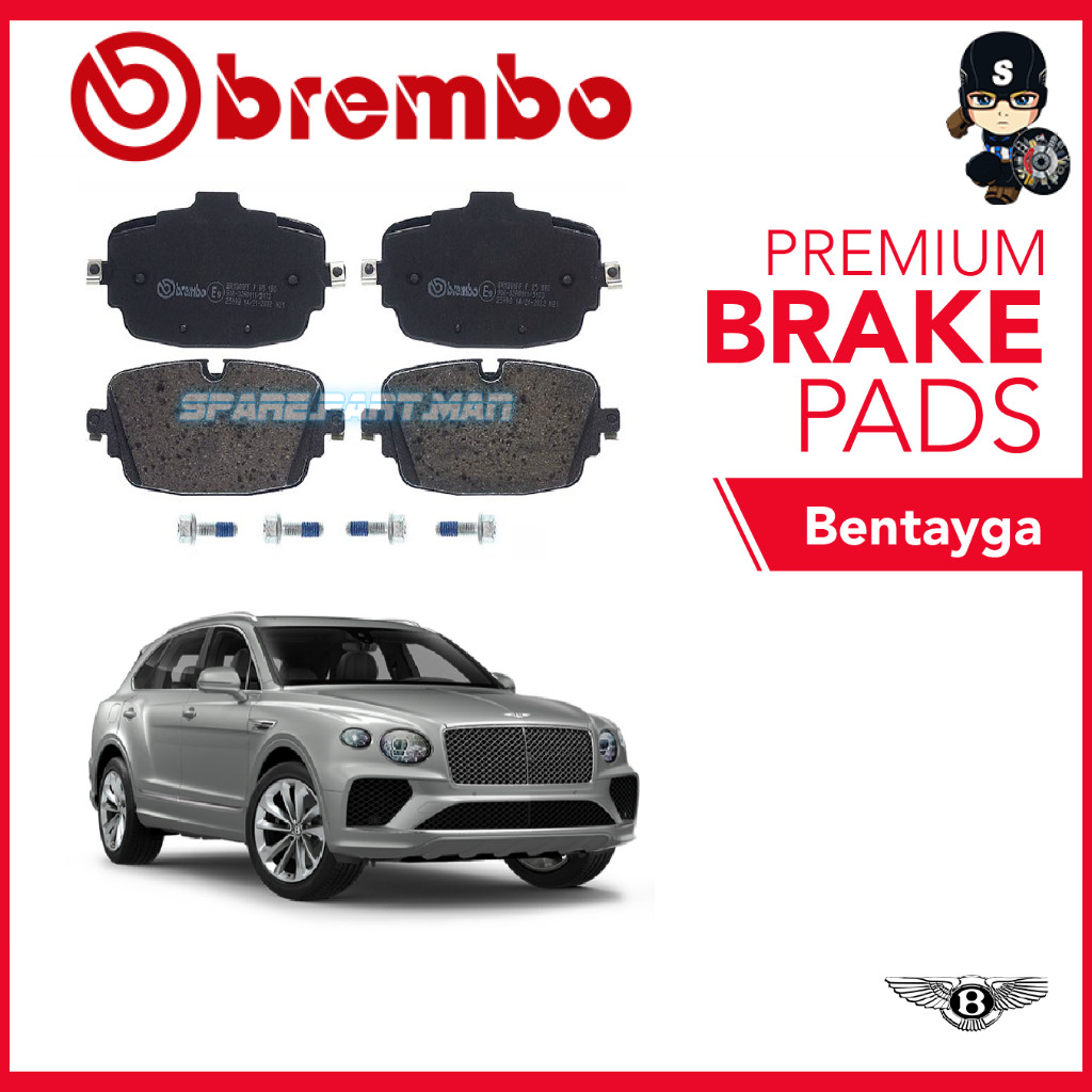 BREMBO Rear Brake Pads Bentley Bentayga | Shopee Philippines