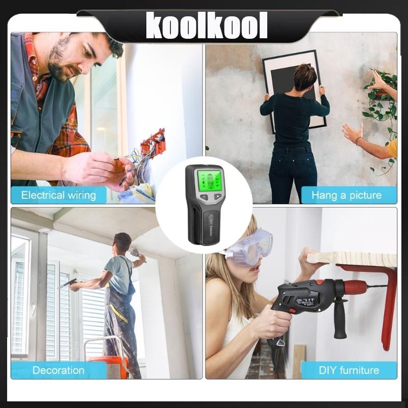 kool 5 in 1 Studs Finder Wall Metal Detector Live Wires Scanner Check ...