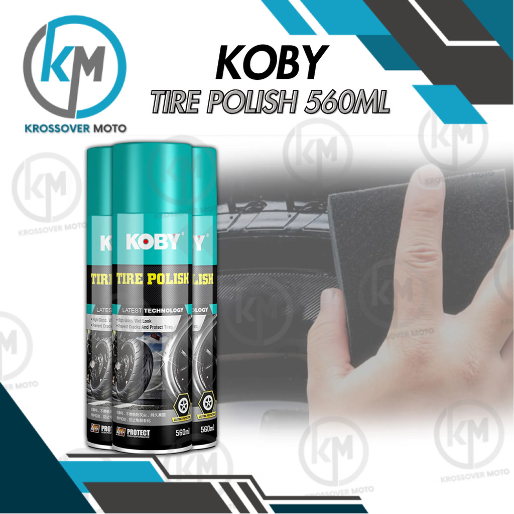 MOTORCYCLE MAINTENANCE CARE KOBY TIRE POLISH 560ML [KM] | Shopee ...