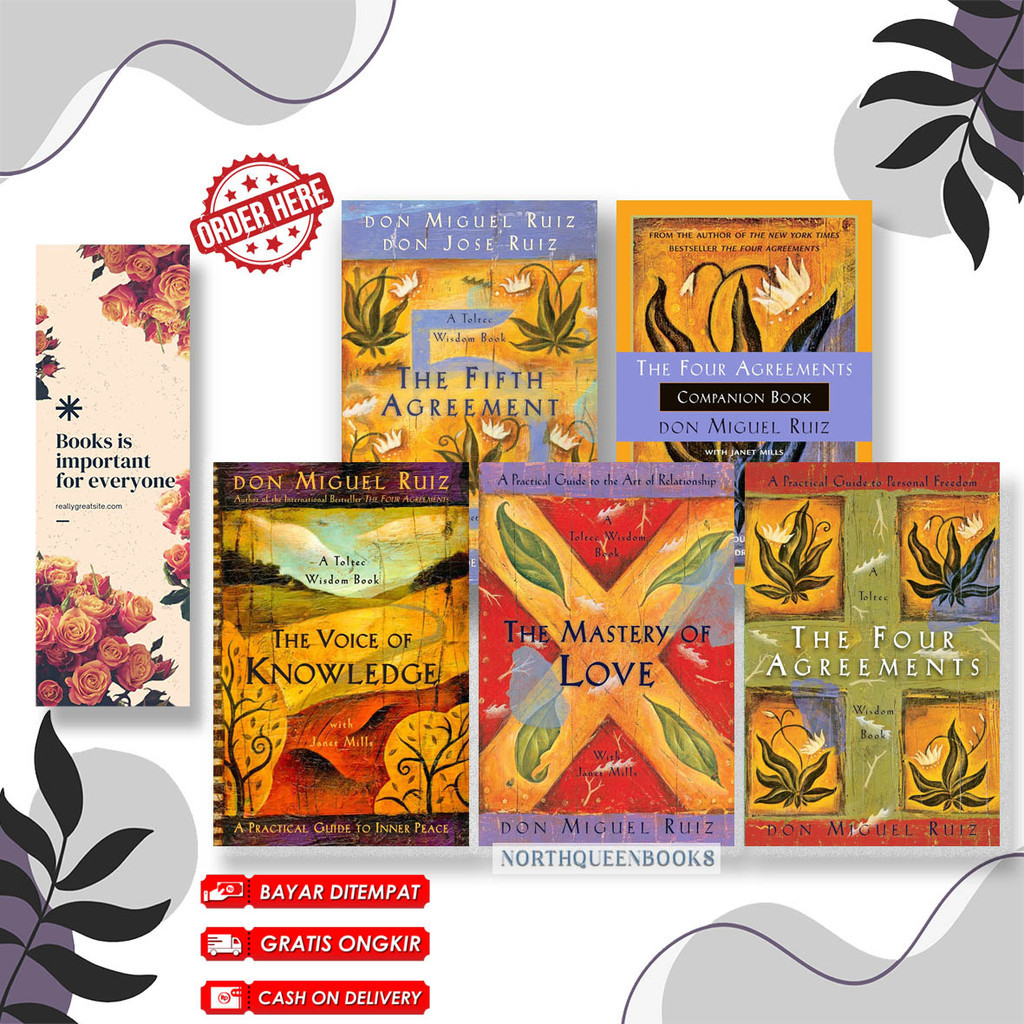 A Toltec Wisdom Book - The Fifth Agreement, The Voice of Knowledge, The ...