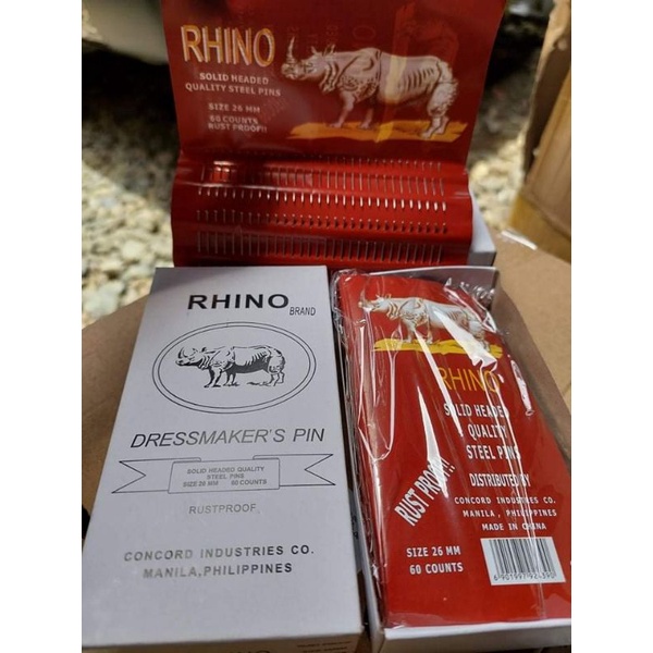 Dressmaker's Pin Steel- Counts per Card Aspili Rhino | Shopee Philippines