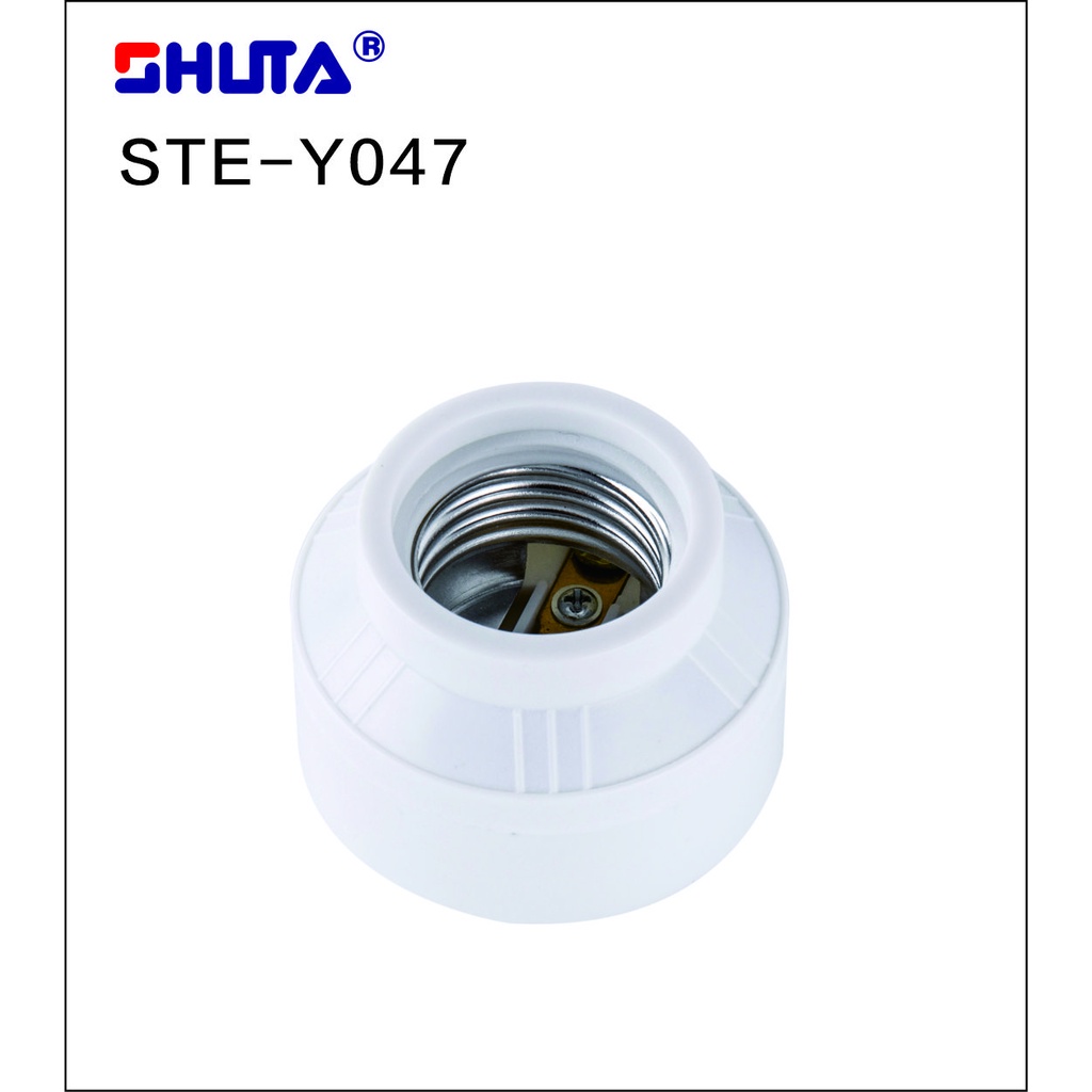 Y047 SHUTA High Temperature Resistant Ceiling Mounted E27 Screw Socket Lamp Holder | Shopee ...
