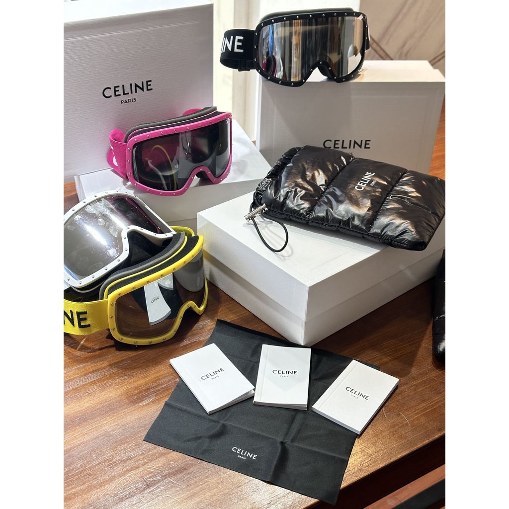 Ce*line Ski Goggles Teen Knight Poem Limited Series Sports Ski Goggles ...