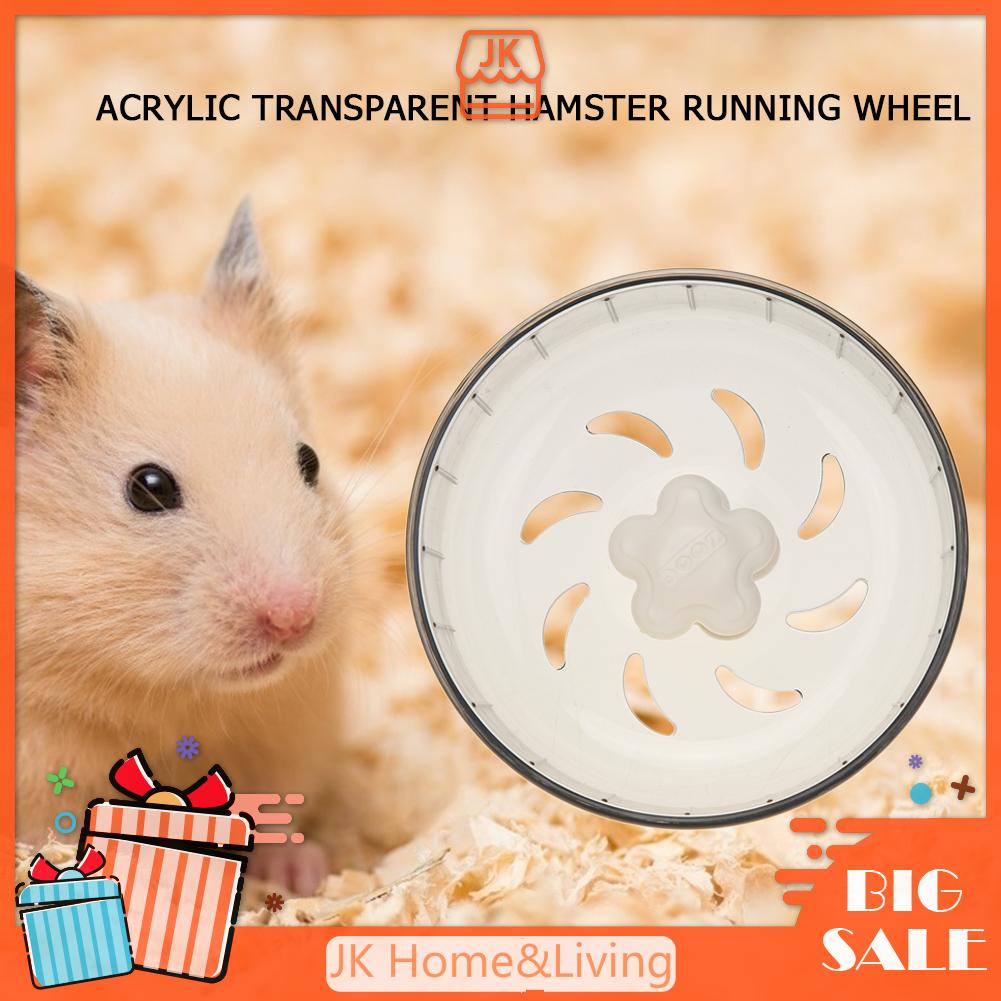 New Transparent Acrylic Hamster Wheel Running Treadmill Small Pet ...