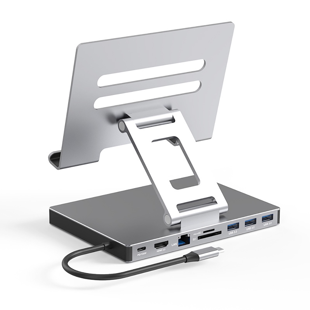 JMT USB-C Hub Stand Docking Station Multiport Adapter with 4K@60Hz HDMI ...