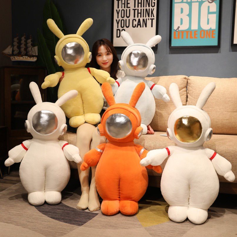 3 Sizes Stuffed Toy Astronaut Spaceman Rabbit Bunny Doll Plush Toy ...