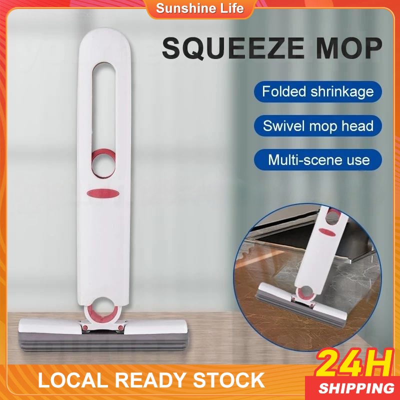 Mini Handheld Mop Portable Cleaning Mop Bathroom Car Window Glass ...