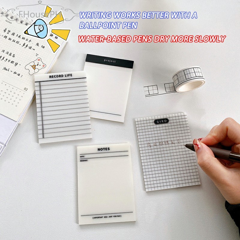 【FH】Multi-functional Post-it Note Translucent Marker Key Note creative ...
