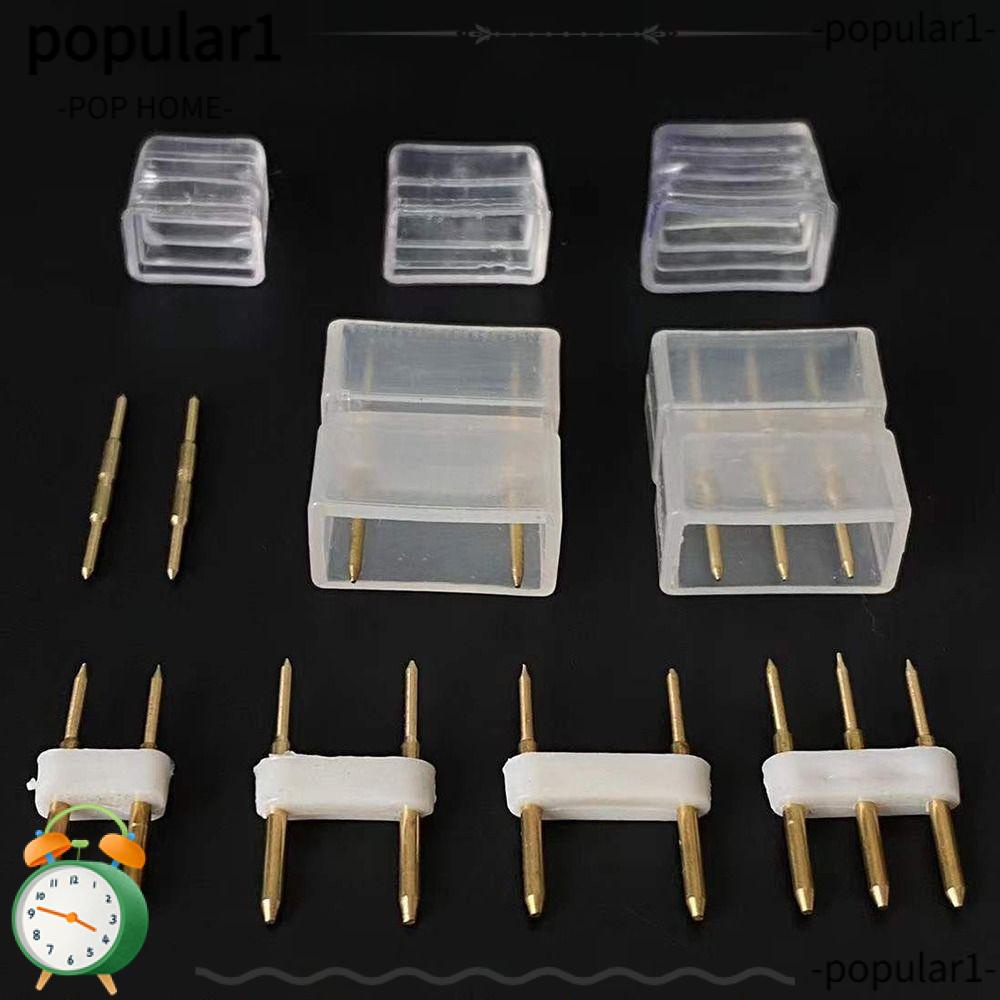 POP Connector, Copper 2 Pin 3Pin LED Strip Connector, Durable Gold 6mm ...