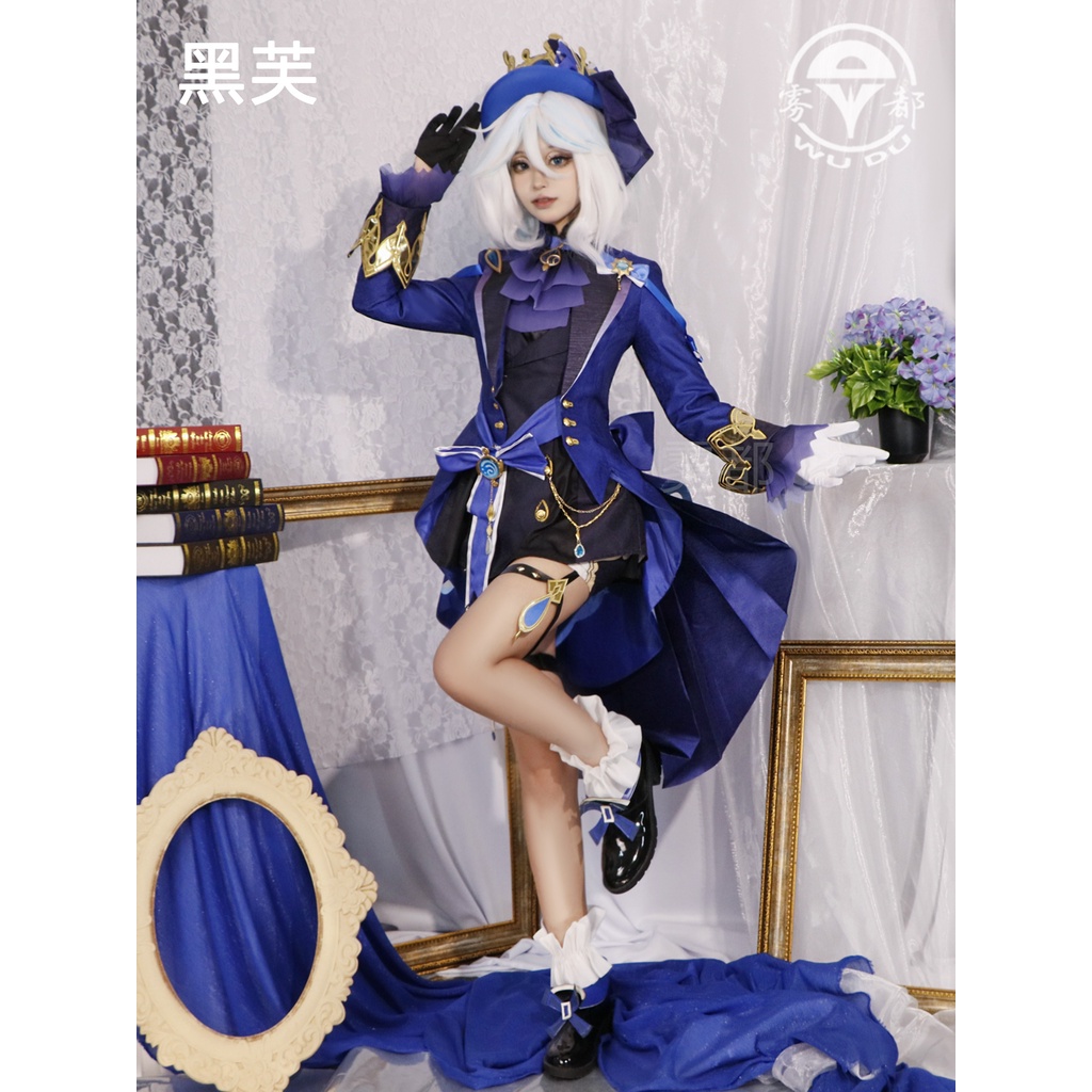 WUDU Genshin Impact Fontaine Character Focalors Cosplay Costume Full ...
