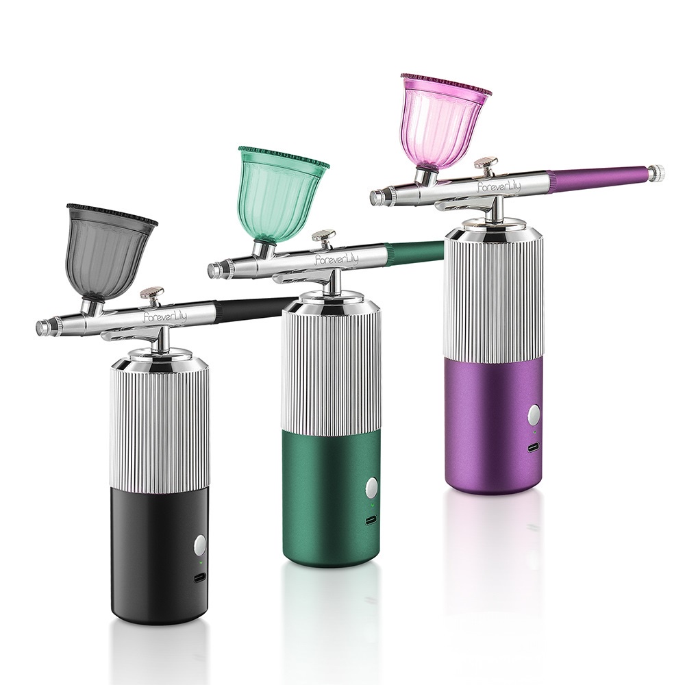 Airbrush Set Spray Pump Gun Pen Air Compressor Kit Portable Air Brush ...
