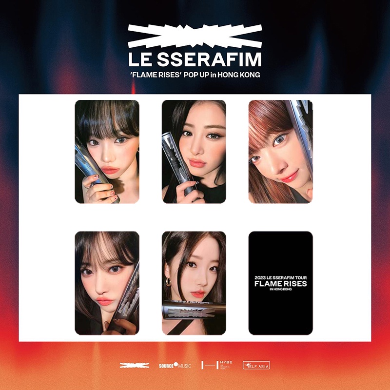 5pcs/set LE SSERAFIM 2023 PERFECT NIGHT Album Photocards Lomo Cards ...
