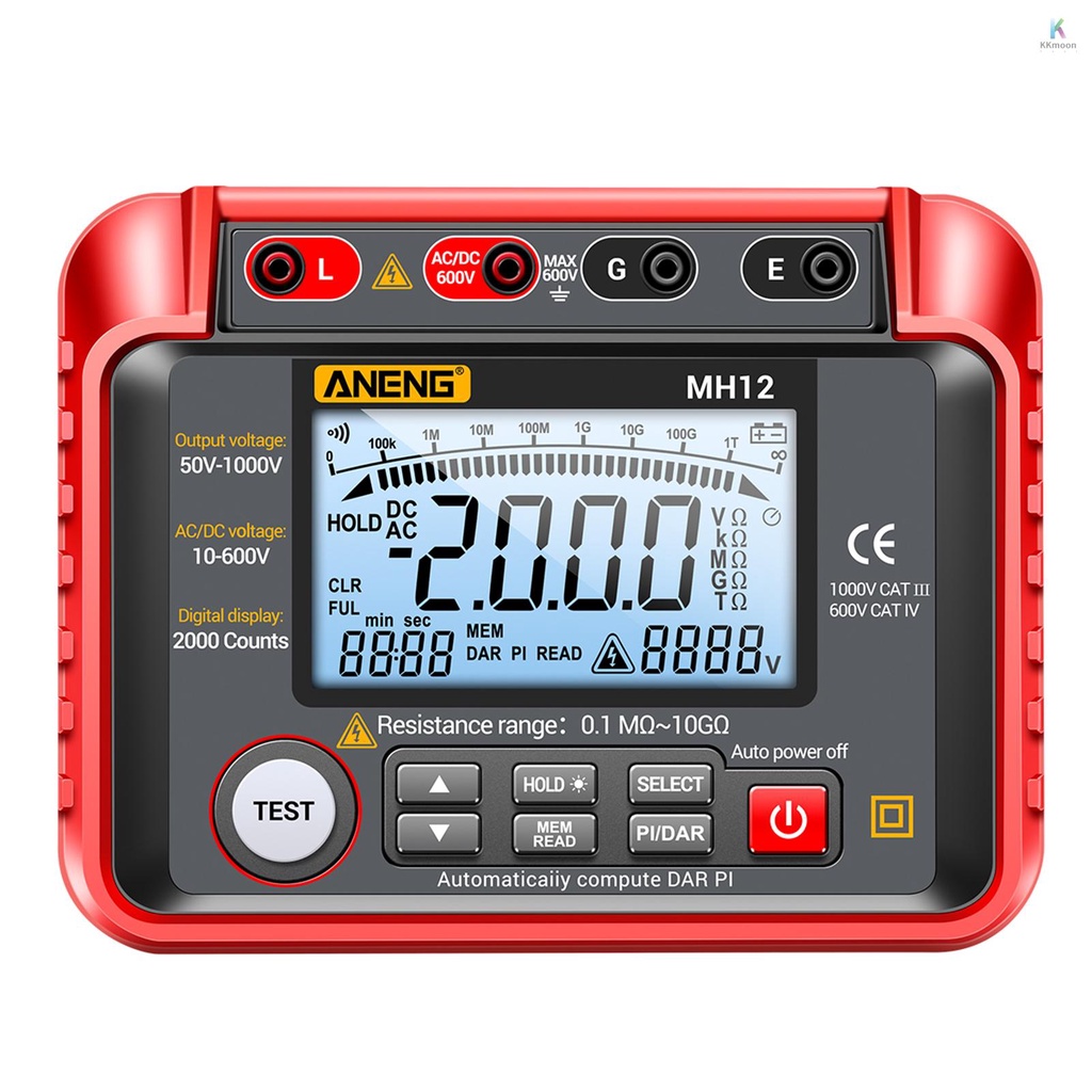 ANENG Table Precision Meter Megger Voltage MH 12 Insulation Resistance ...