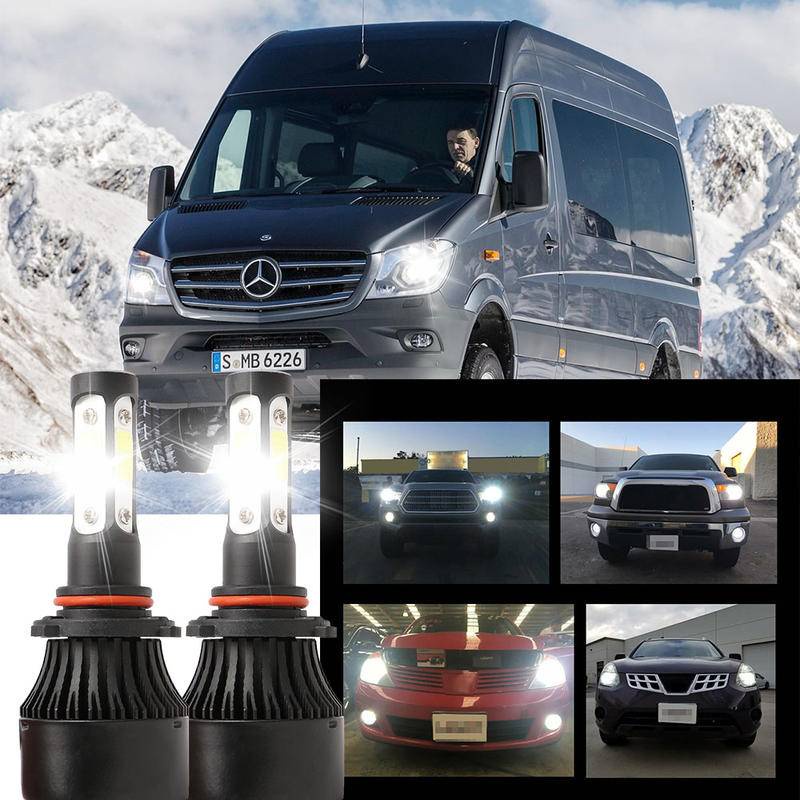 2pc LED White 6000K X7 4SIDE Bulbs NW Headlight Kit FOR Mercedes-Benz ...