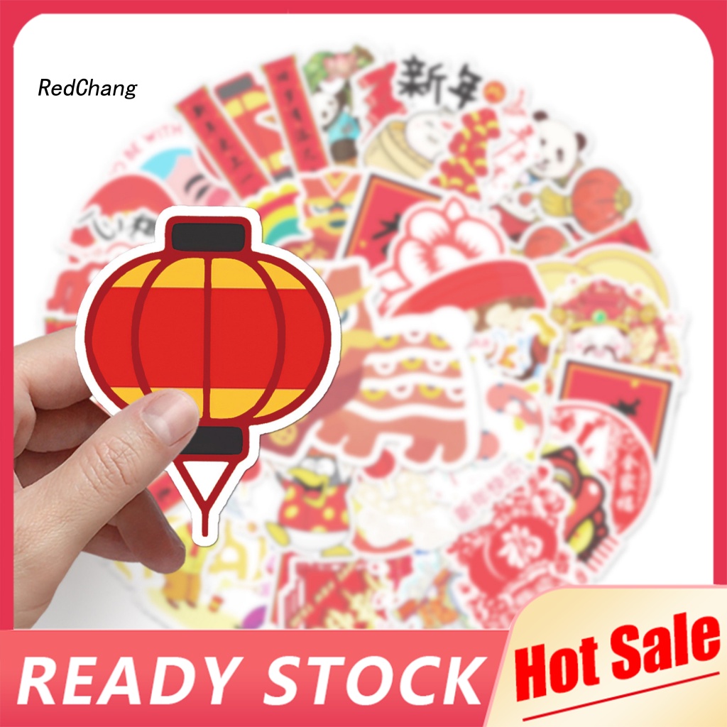RC~ Chinese New Year Stickers Durable Pvc Stickers Chinese New Year ...