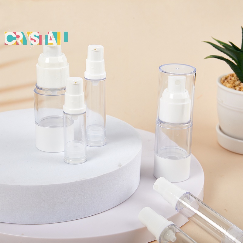 Crystal- 1Pcs 15-100ml Empty Bottle With Pump Plastic Lotion Containers ...