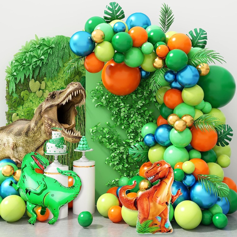 Jurassic World Dinosaur Theme Balloons Set Tyrannosaurus Rex Foil ...