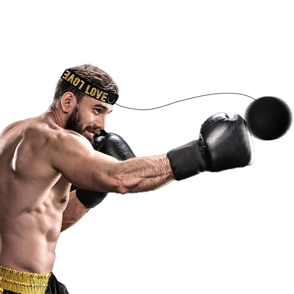 Reaction Ball on String Boxing Punch Exercise Ball with Head Band ...