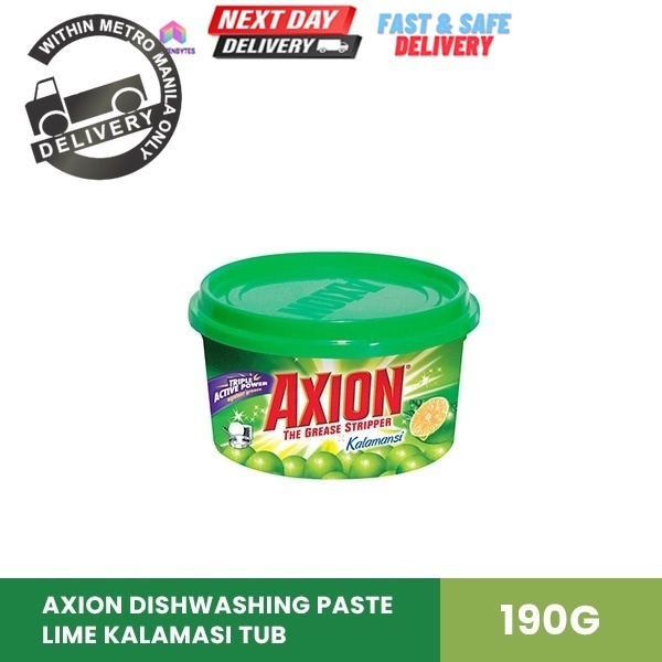 Axion Dishwashing Paste Lime Kalamansi Tub 190g | Shopee Philippines