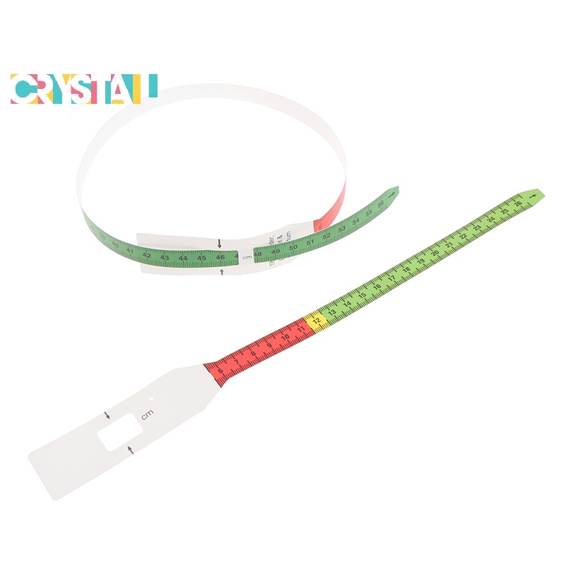 Crystal- Non-Stretchable Plastic Head Circumference Tape Measure Ruler ...