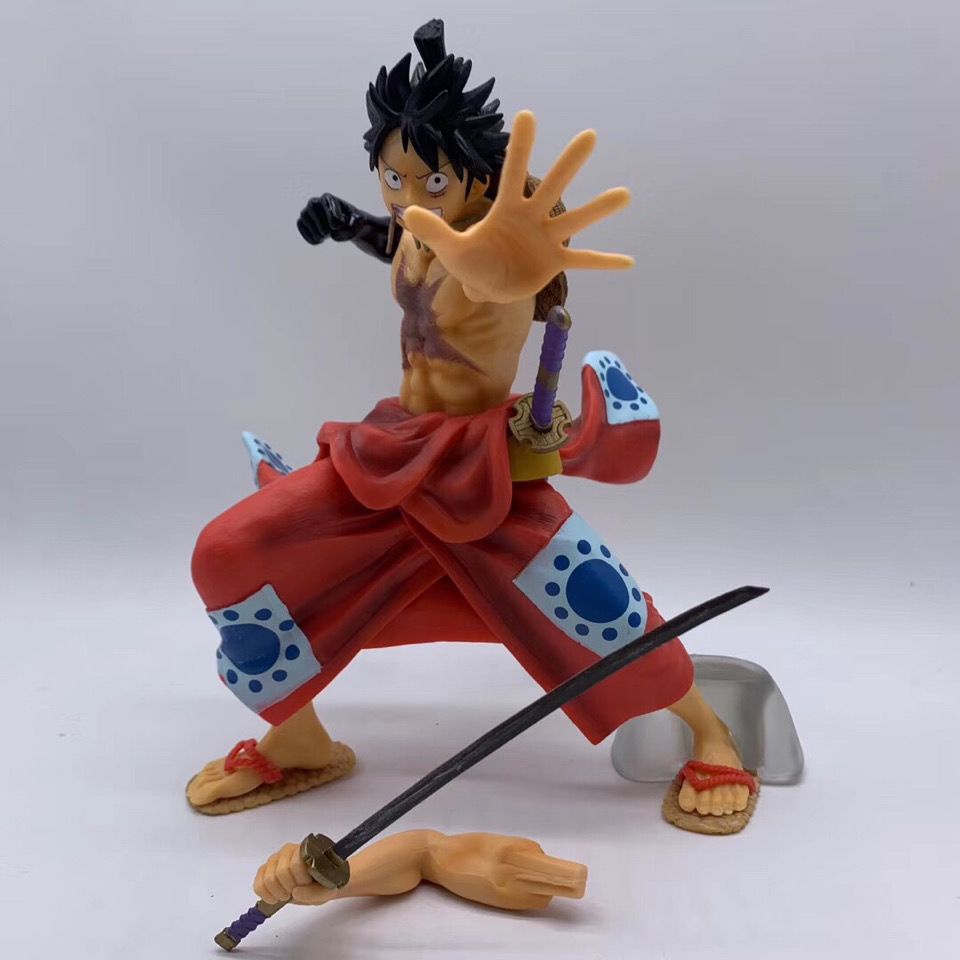One Piece and Kingdom Kimono Luffy Garage Kit Model Doll Decoration ...