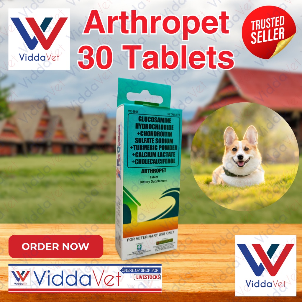 30 Tablets Arthropet - bone and joint Supplements for pets and animals ...