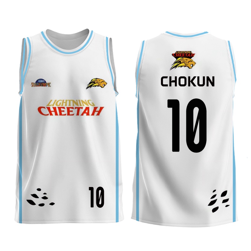 Lightning Cheetah Number Round Neck Sleeveless Sweatshirt GMMTV ...