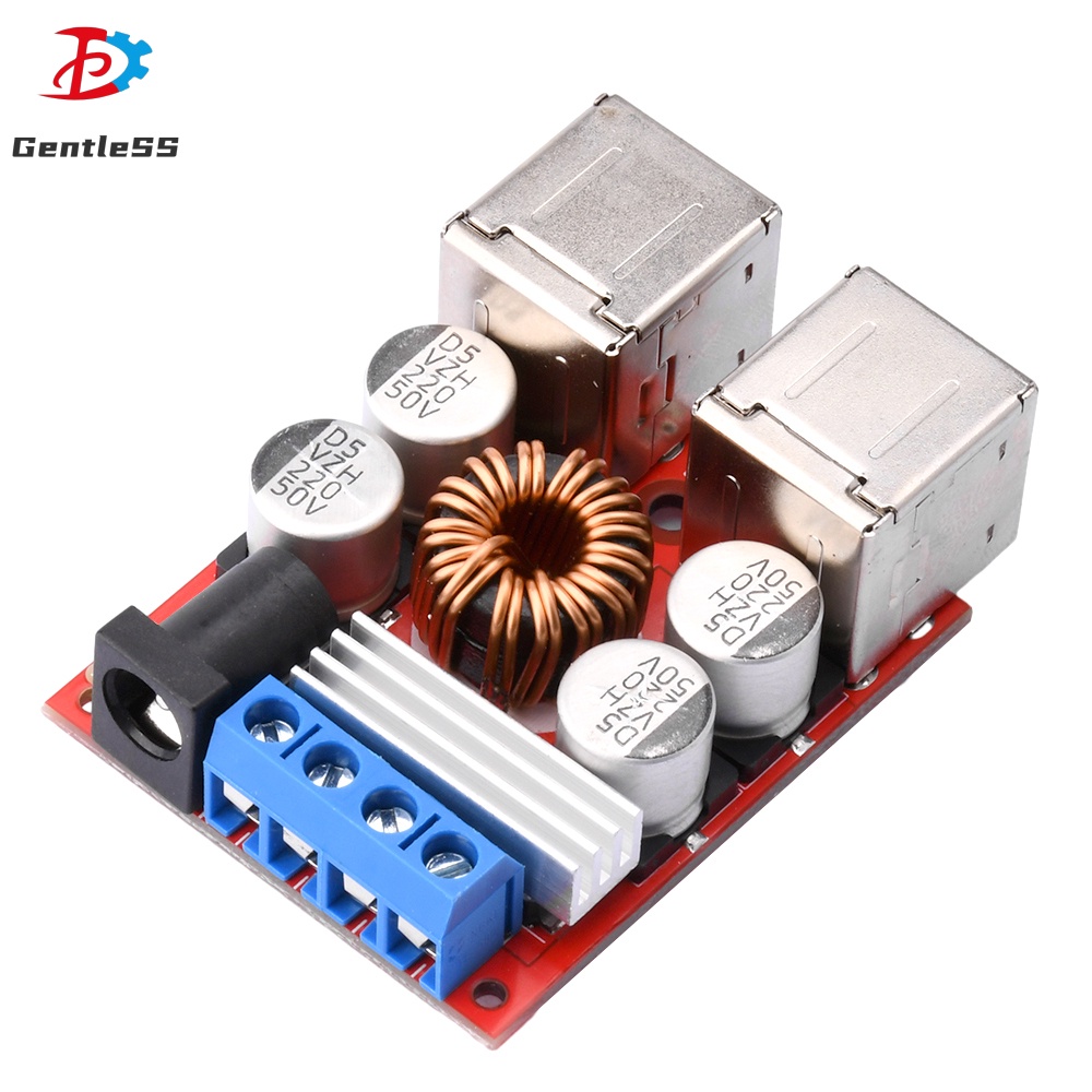 8V-35V to 5V 8A DC-DC Step-Down Conversion Module 4-Port USB Car ...