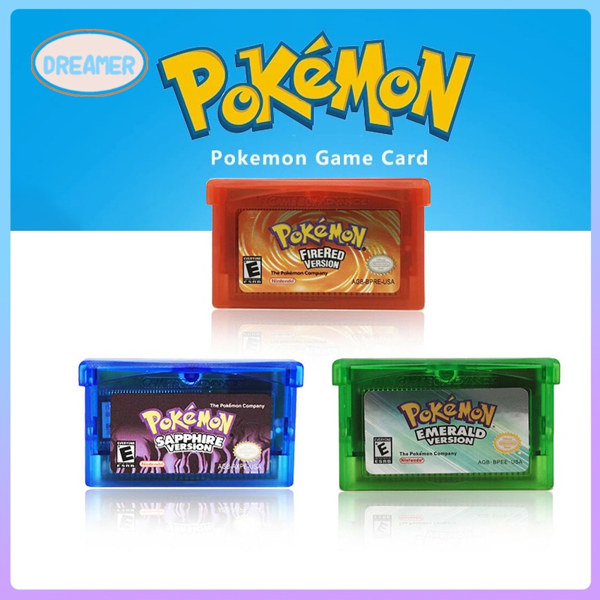 Pokemon Emerald Ruby Pokemon Game Card Fire Red/Leaf Green/Ruby Pokemon ...