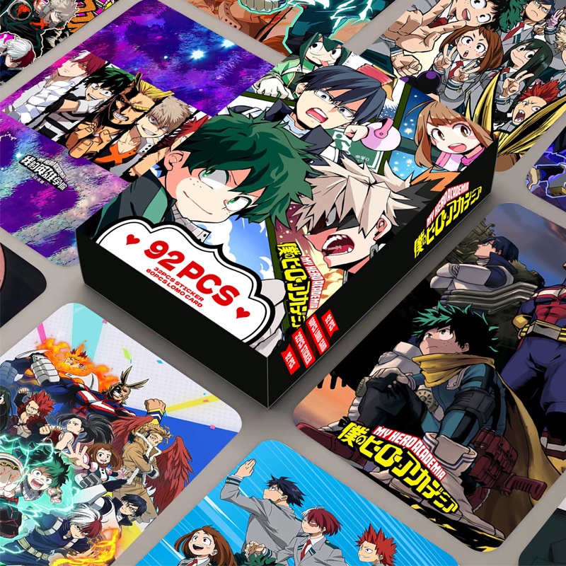 92-96pcs/box Genshin Lomo Cards JoJo's Bizarre Adventure Honkai Star ...