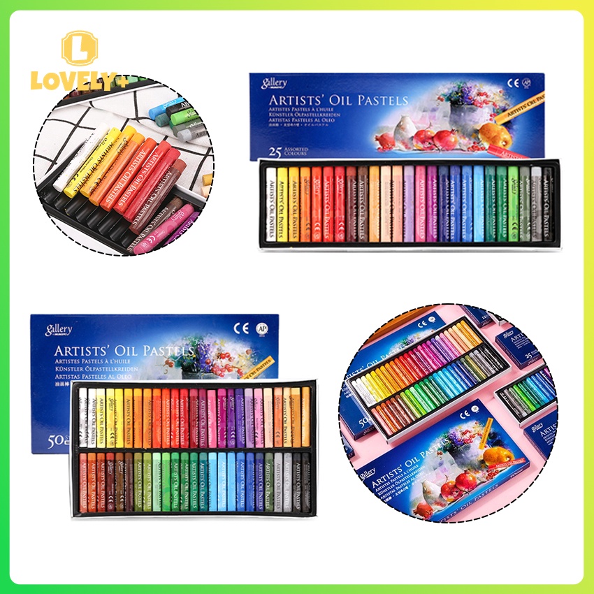 Soft Crayon Set 12/25/50Colors Oil Pastel School Stationery Art ...