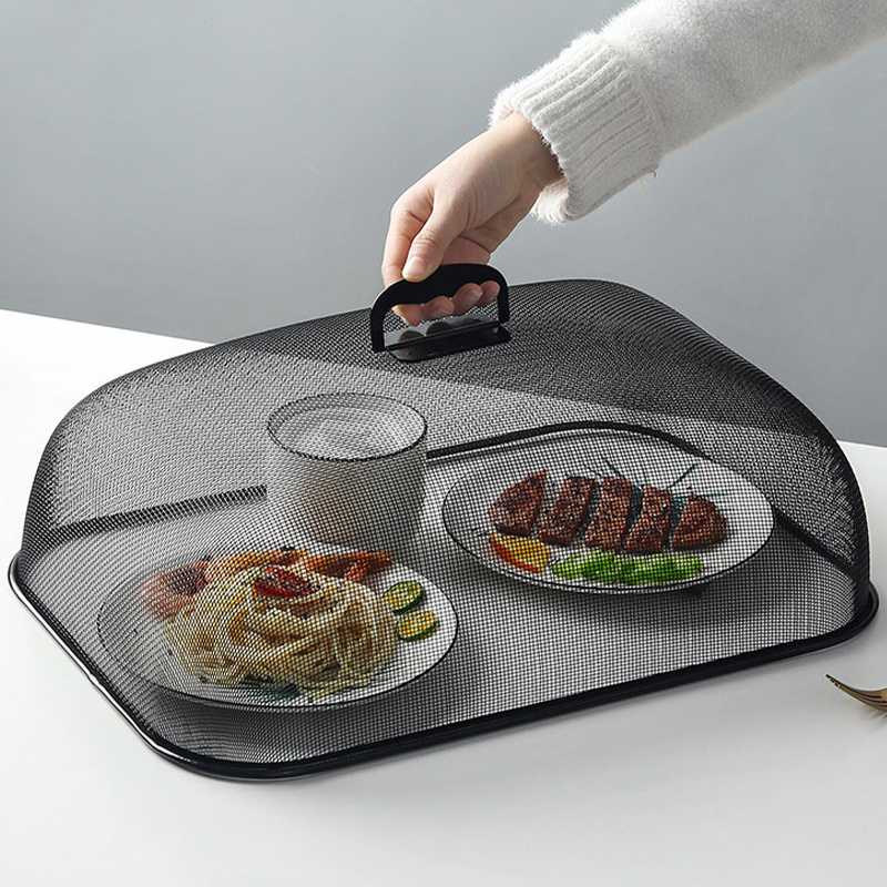 Square Table Food Cover Dish Cover Stainless Steel Food Cover Iron Dish ...