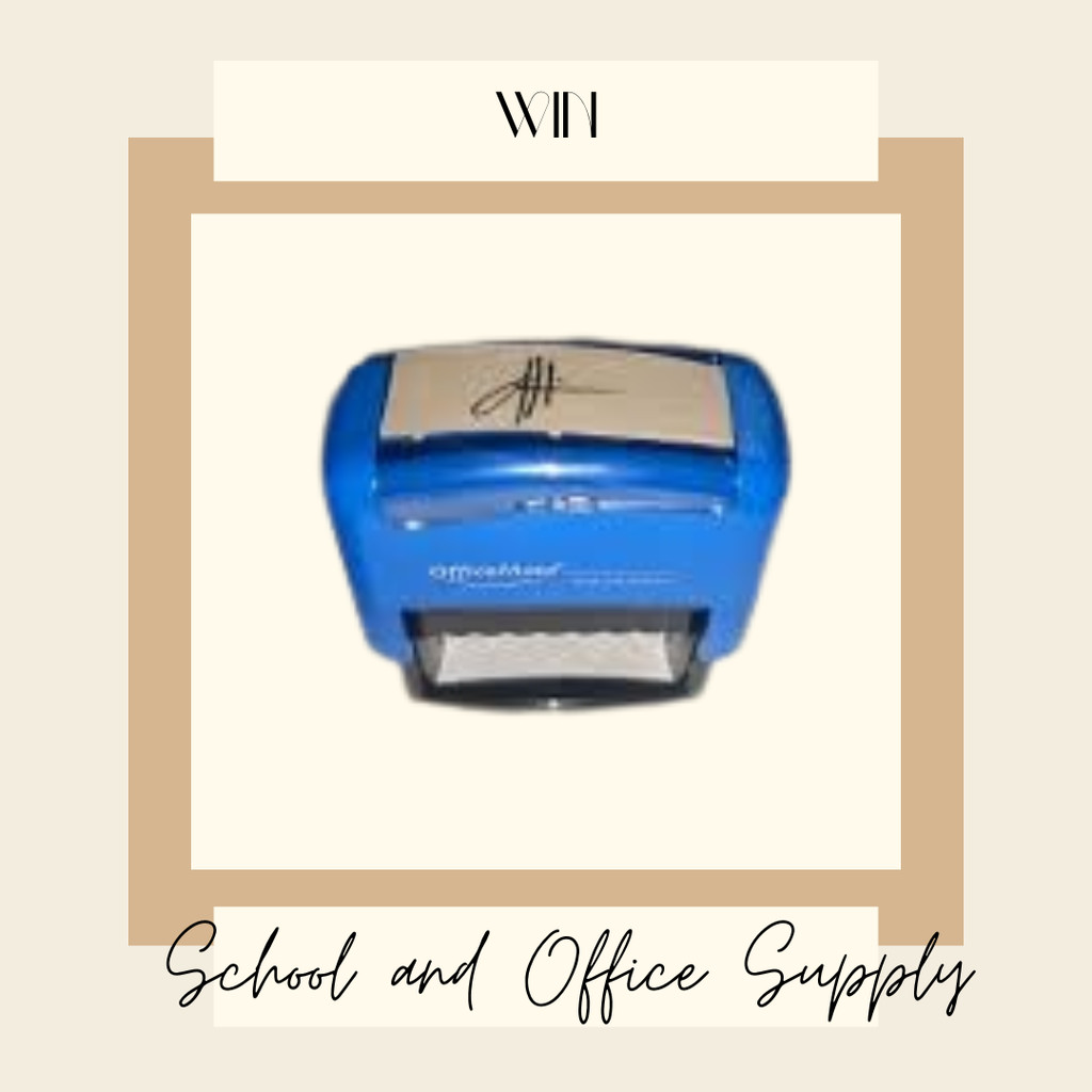 OfficeMate Self-inking Stamp Pad Plain (no name) | Shopee Philippines