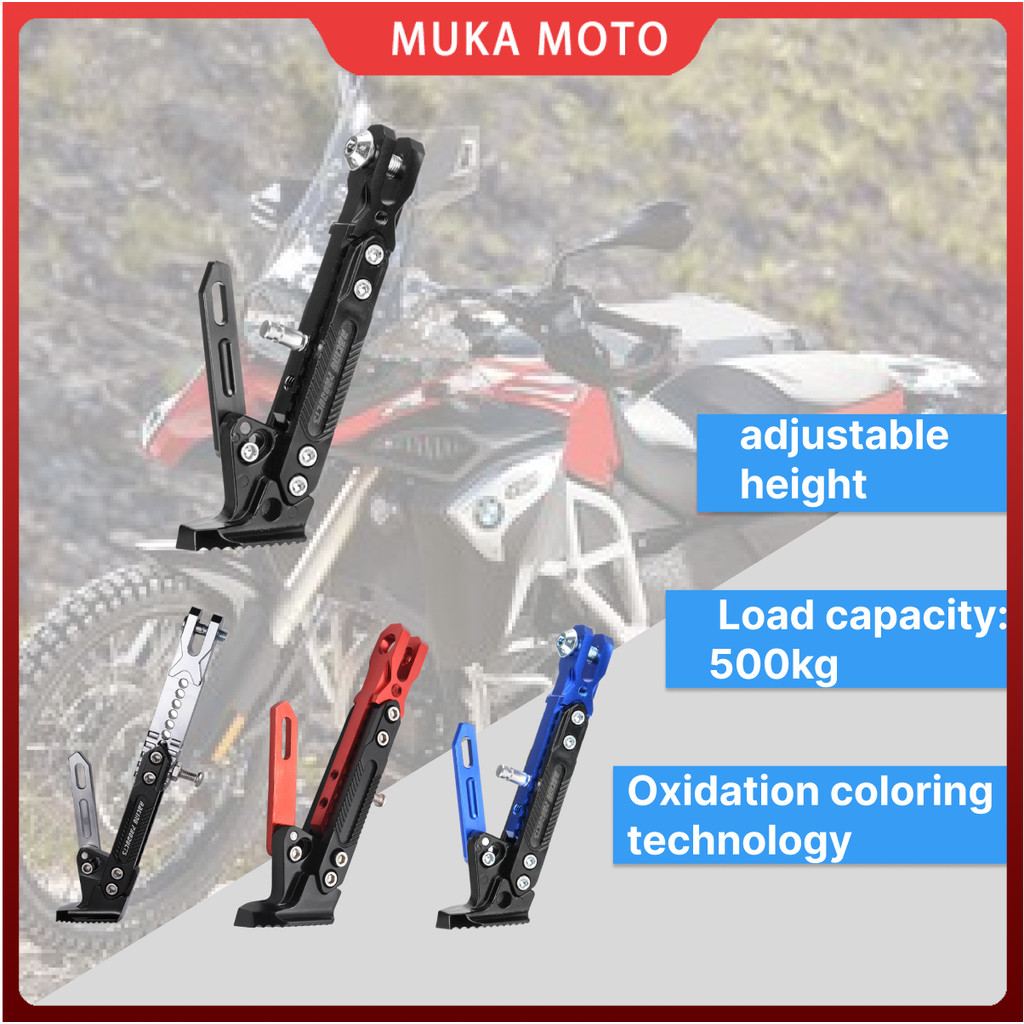 Motorcycle Side Stand Adjustable Foot Side Support Stand CNC Alloy ...