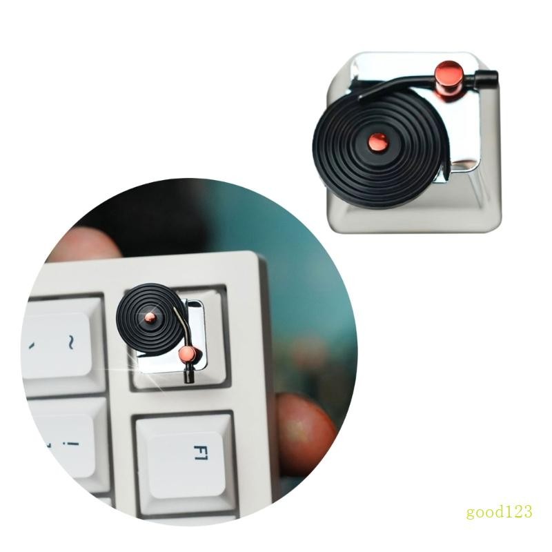 good123 3D Keycap Vinyls Record Stainless Steel Keycaps Art Mechanical ...