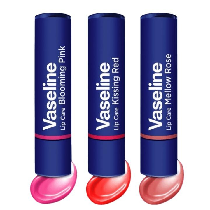VASELINE Lip Therapy Color and Care 3g Mellow Rose / Kissing Red ...