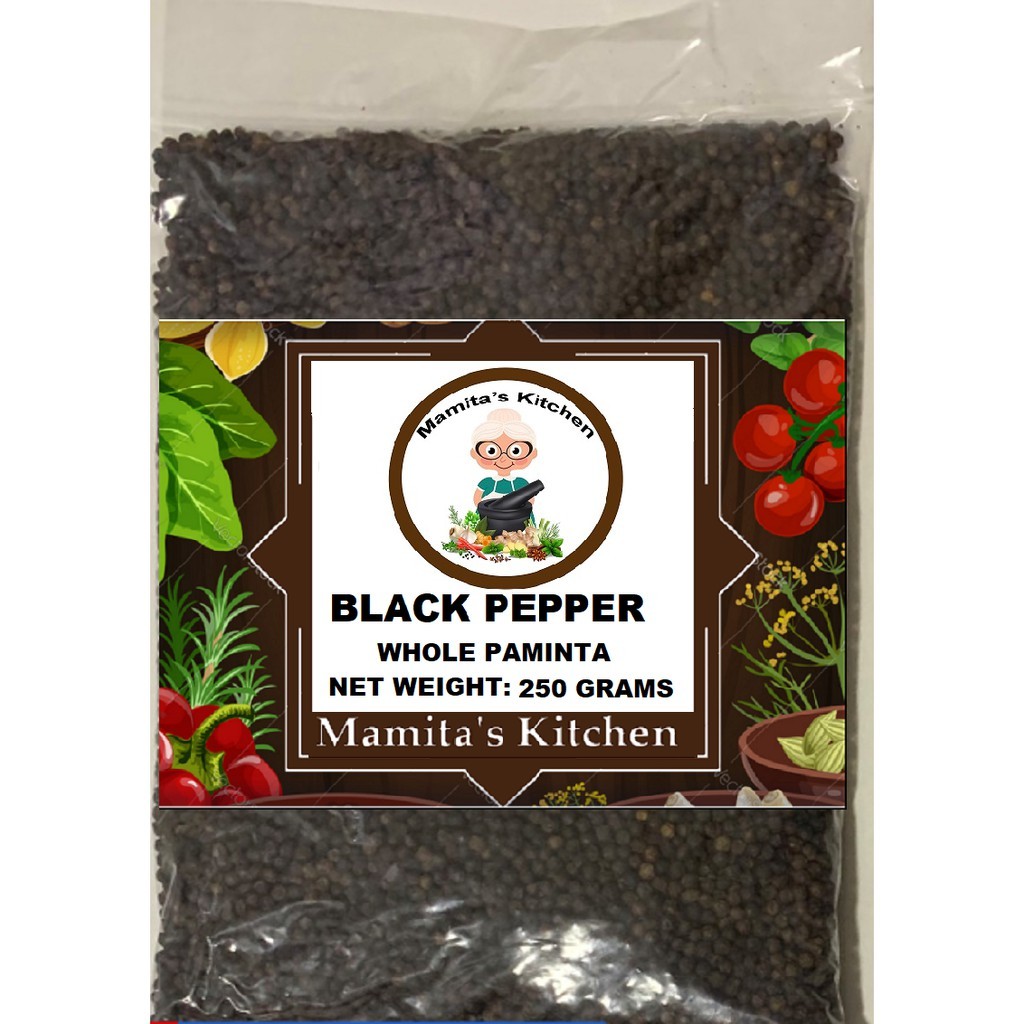 100% Pure Black Pepper Paminta - Whole 250 GRAMS | Shopee Philippines
