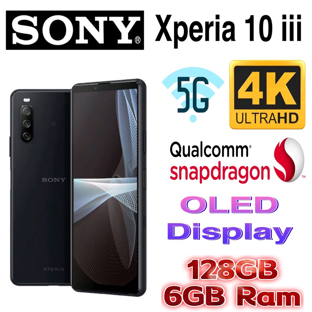 100% - Sony Xperia 10 iii 5G (128GB + 6GB Ram) Snapdragon /6.0 inch ...