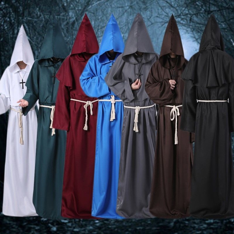 Enoughome Halloween cosplay Costume Medieval Monk Costume Monk Robe ...