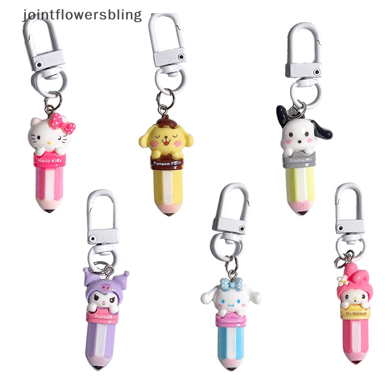JOPH Crayon Sanrio Key Chain Cartoon Hello Kitty Melody Pochacco ...
